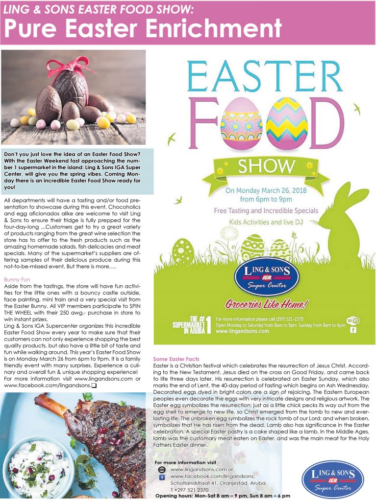 Pure Easter Enrichment – Aruba Today