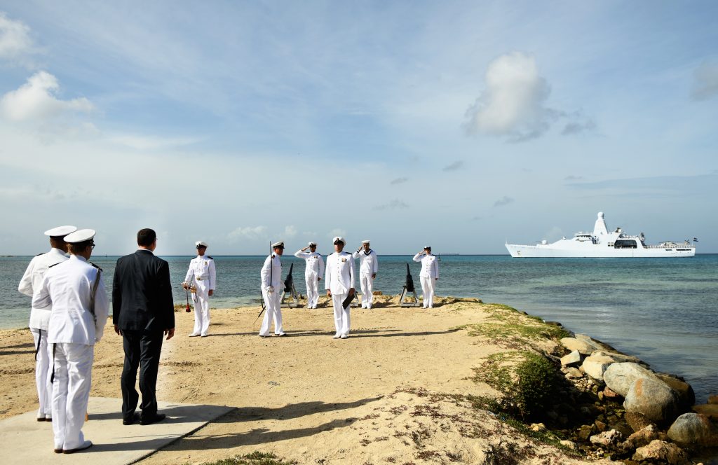 Ceremonial welcome of battleship in Oranjestad – Aruba Today